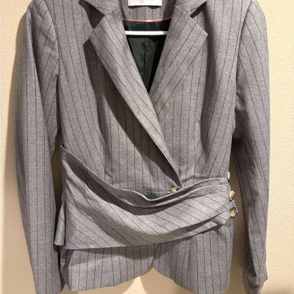 The Fold | Jackets & Coats | The Fold Womens Elegant Gray Wool Blend ...